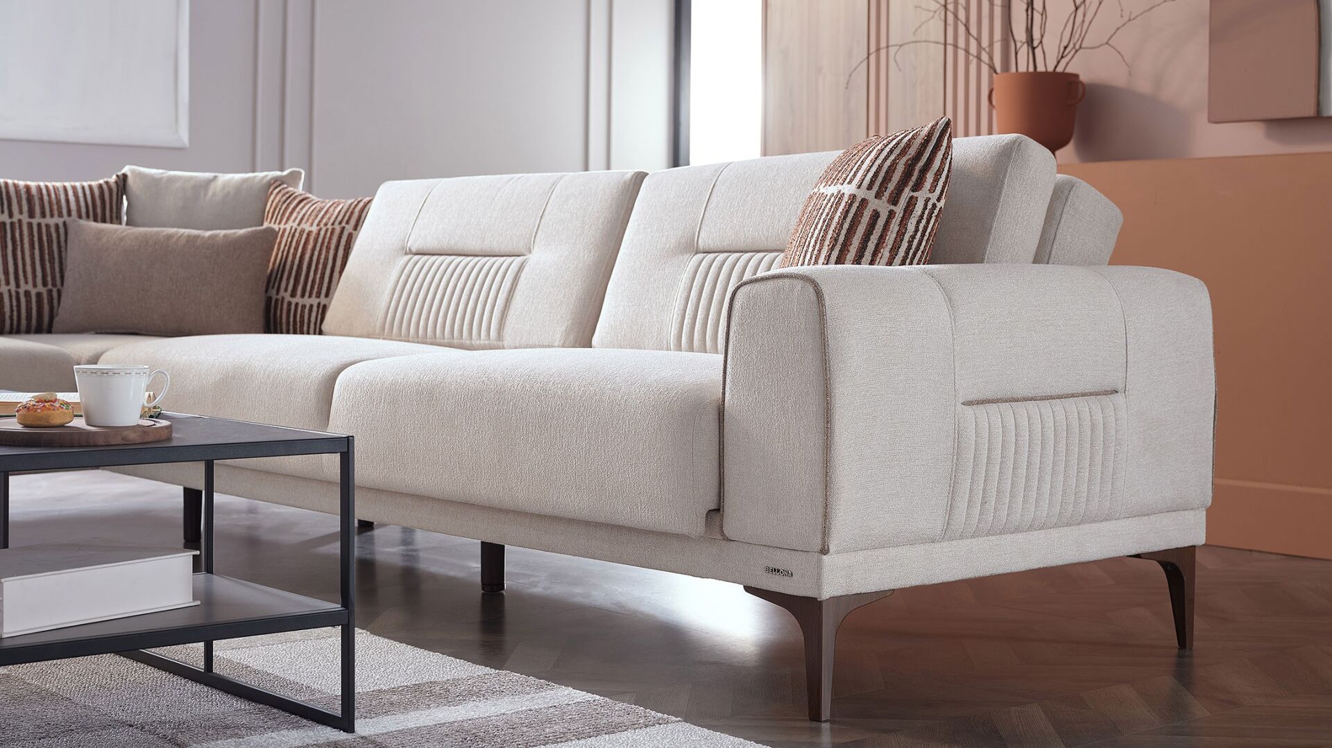 Seul Sol Köşe - Krem | Bellona Mobilya