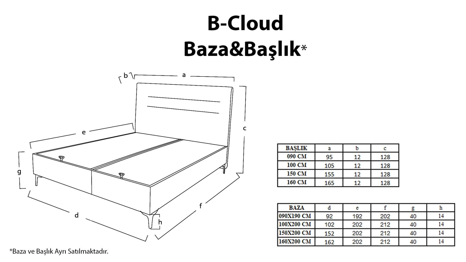BCloud Başlık - Gri | Bellona Mobilya