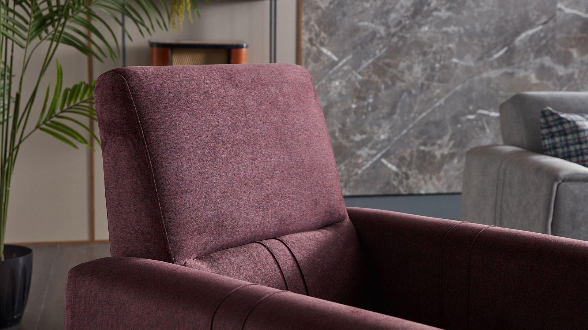 Ruby S Tekli Koltuk - Gül Kurusu | Bellona Mobilya