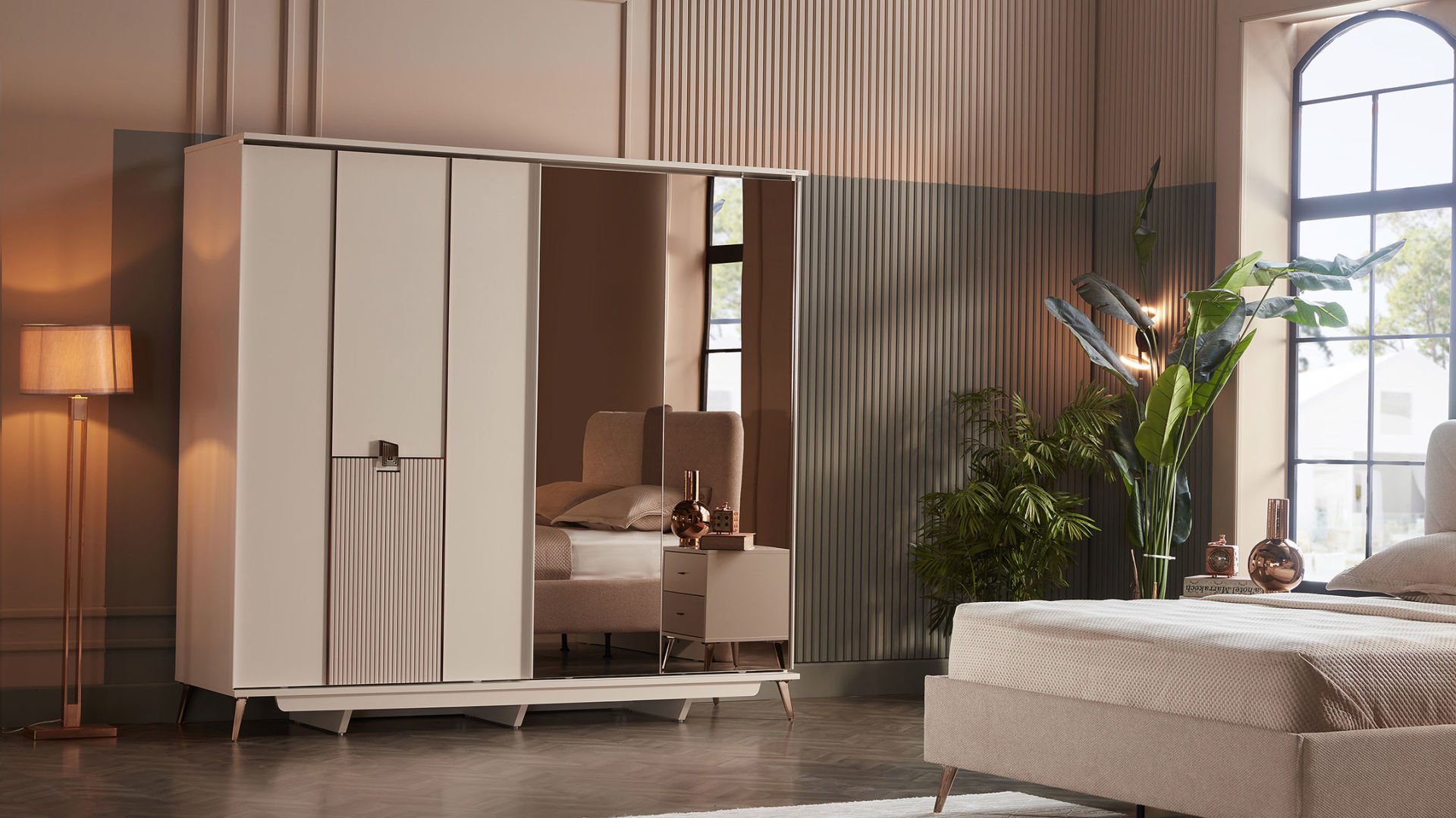 Napoli Sürgülü Gardırop | Bellona Mobilya