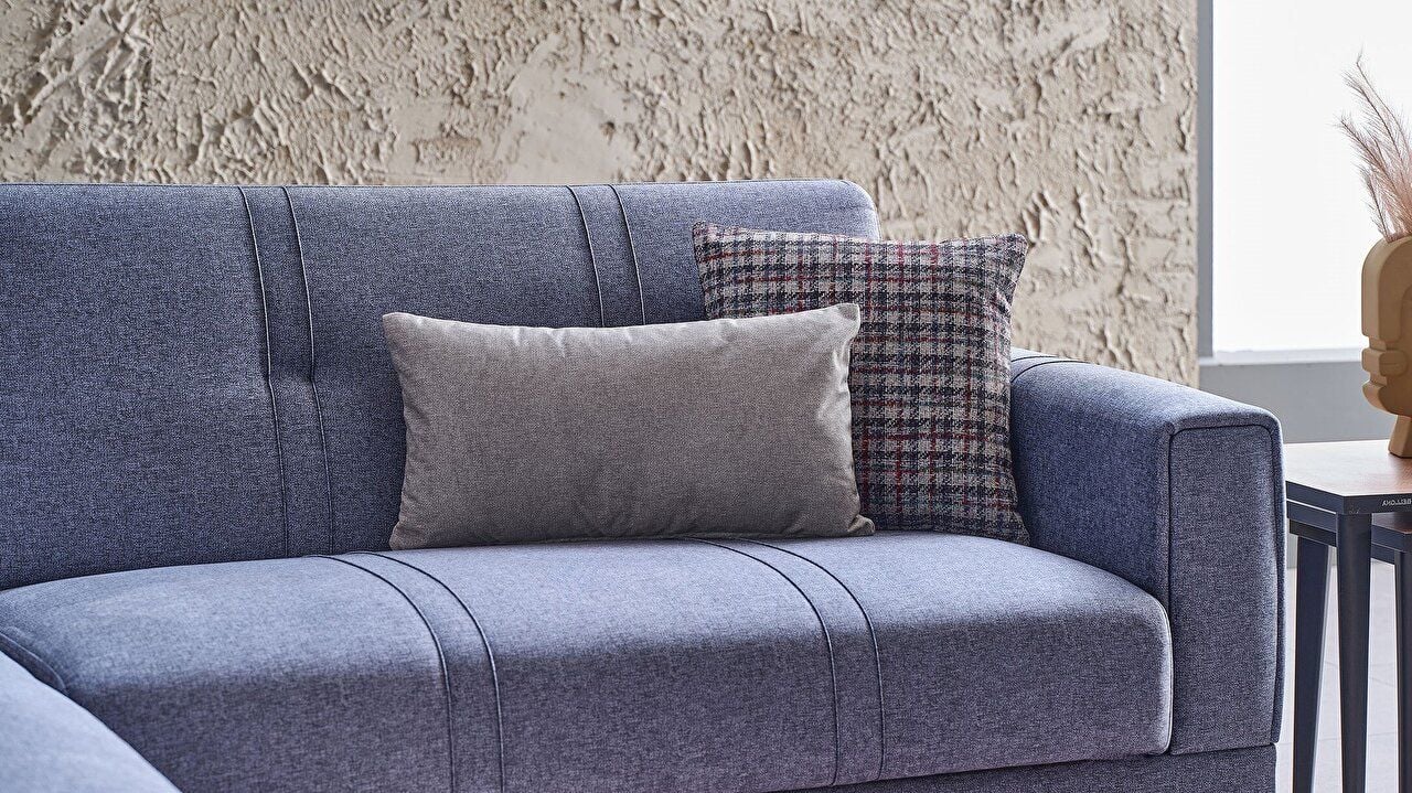 Ruby S Uzanmalı Köşe Sağ Koltuk - Lacivert | Bellona Mobilya